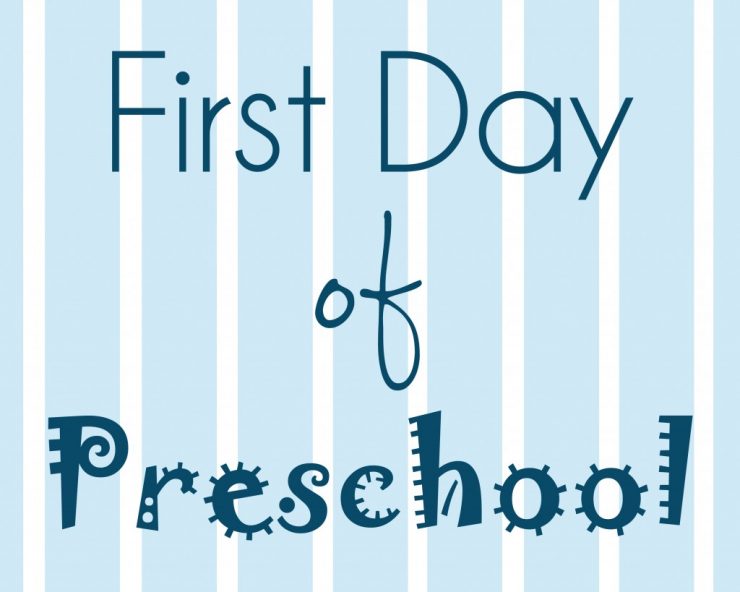 Blue First Day of School Sign - Sarah Halstead