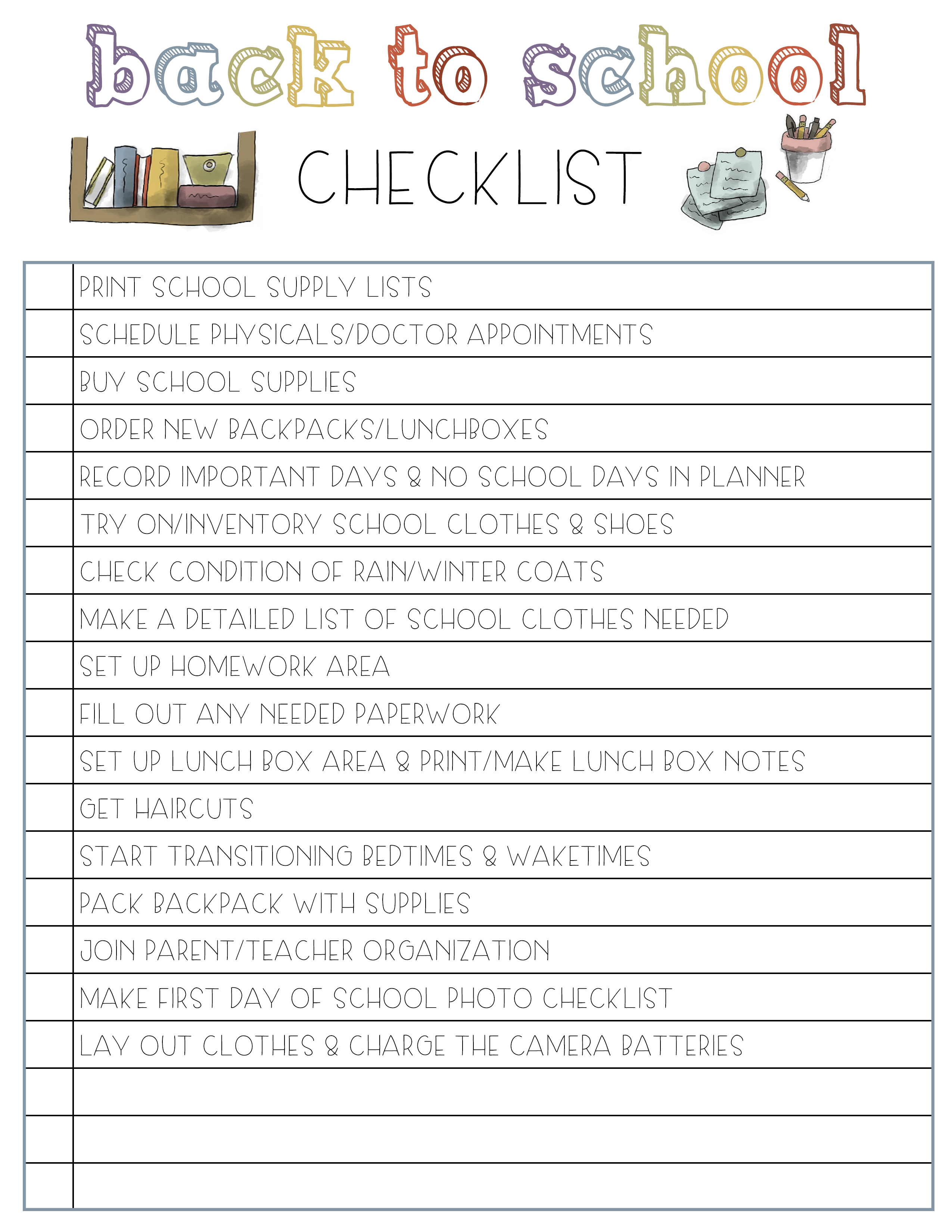 backtoschoolchecklist - Sarah Halstead