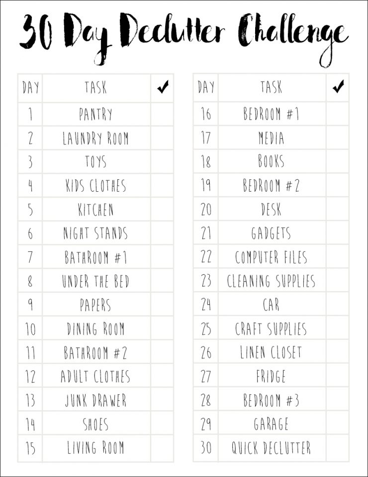 30 Day Declutter Challenge | Whimsy & Hope by Sarah Halstead