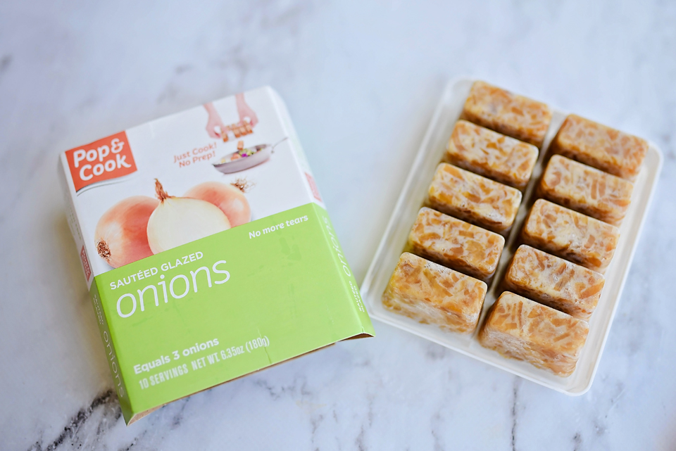 pop and cook onions - Sarah Halstead