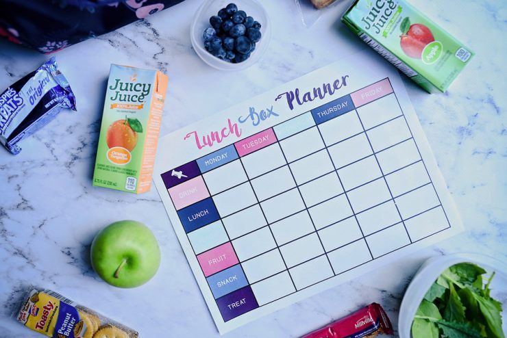 Lunch Box Planner Free Printable | Sarah Halstead