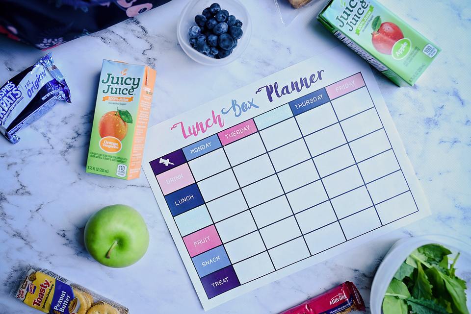 lunch planner printable - Sarah Halstead