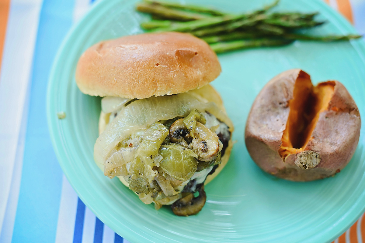 philly style burger - Sarah Halstead